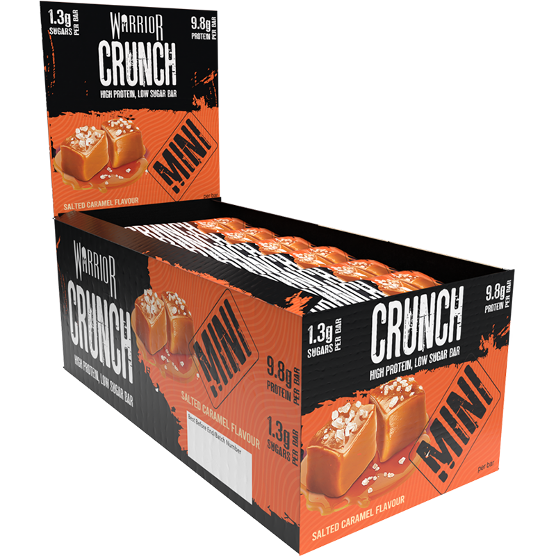 Protein Bars - 24 x 32g - Warrior CRUNCH Mini - Low Sugar Low Carb Low ...