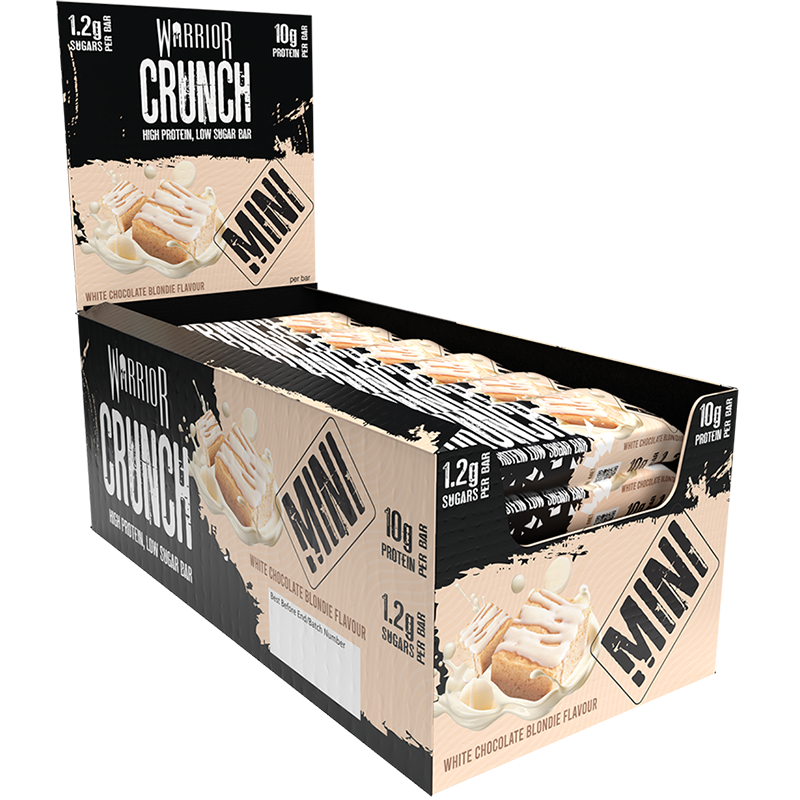 Protein Bars - 24 x 32g - Warrior CRUNCH Mini - Low Sugar Low Carb Low ...